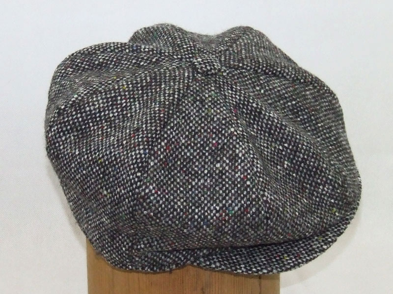 Hanna Hats Plain Tweed Eight Piece Cap